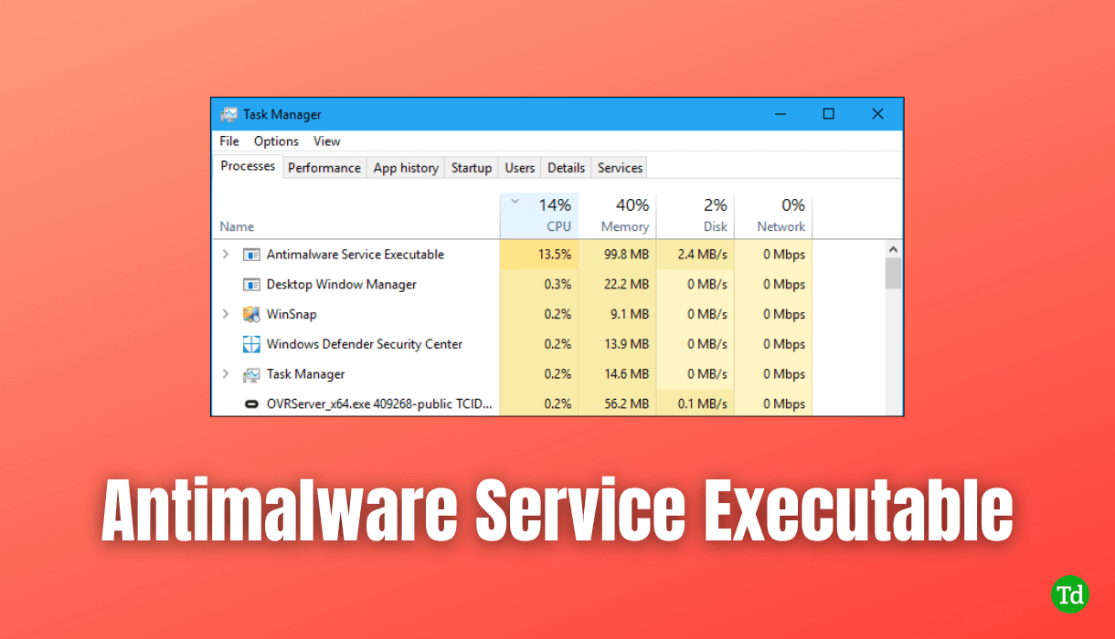 Comment corriger l'utilisation du processeur «des services anti ...